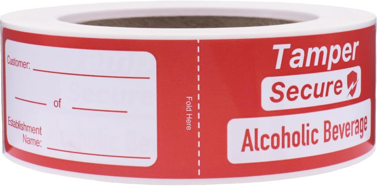 Amazon.com: Alcoholic Beverage Tamper Evident Proof Seals for Food ...