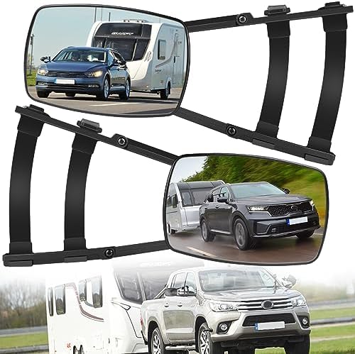 Amazon.com: Tow Mirrors,Mirror Extenders For Towing,Clamp-On Side View ...
