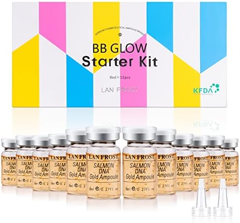 Amazon.com: BB Glow Starter Kit Hyaluronic Acid Ampoule Essence 0.27oz ...