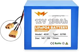 12V 138Ah Lithium Ion Battery for Electric Bicycle & Scooter, 4S3P ...