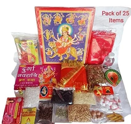 Saraswati Gallery Navratri Puja Kit/Durga Puja Kit/MATA Rani Puja Kit ...