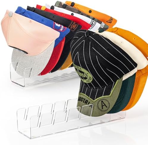 Amazon.com: ZORCOR Acrylic Hat Organizer - 2 Pack Baseball Cap Display ...