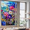 Amazon.com: WBQMUNY Stained Glass Window Film, Thickened Static Cling ...