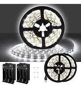 Amazon.com: QENLAI 20ft White LED Strip Lights, Upgraded 6500K Dimmable ...