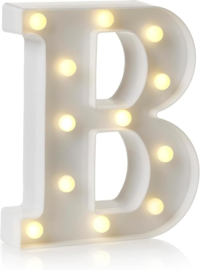 anso LED Alphabet Letter & Number Light Sign Decorations Lamp for Home ...