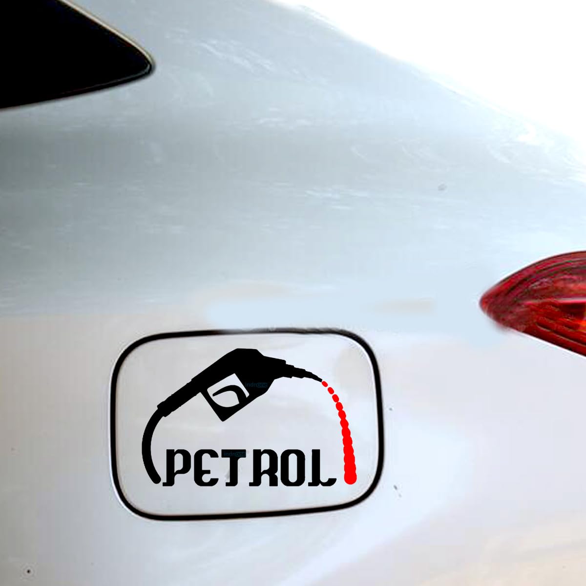indnone® Gun Flow Petrol Sticker for Car Sticker Stylish Vinyl Decal ...