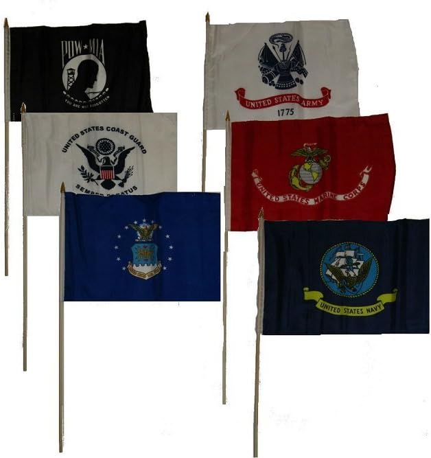 Amazon.com: 12x18 Military 5 Branches Army Navy Marines Air Force Coast ...