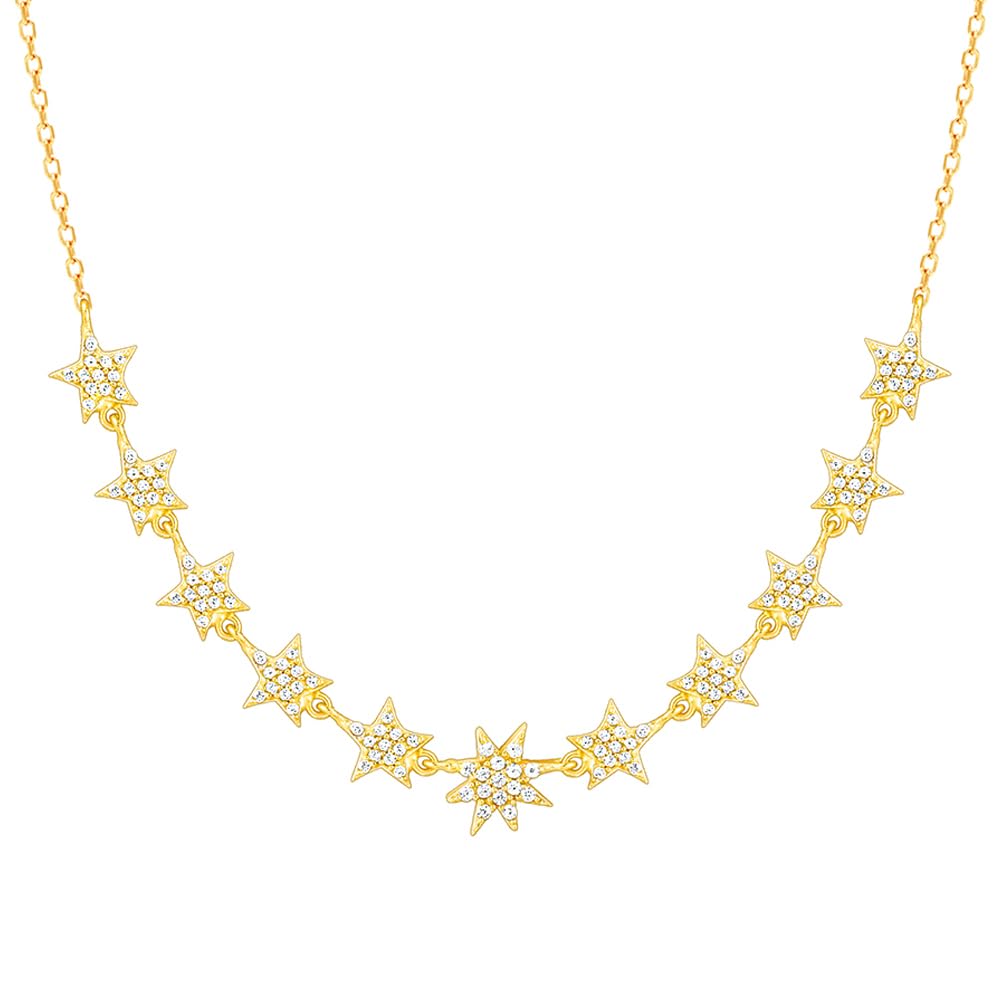 GIVA 925 Silver Golden Radiating Star Necklace| Pendant to Gift Women ...