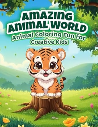 Amazon.com: Amazing Animal World Coloring Book: Wild and Wonderful ...