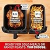 Tefal Easy Fry Dual Zone Digital Air Fryer, 2 Drawers, 8.3L, 8in1, Air ...