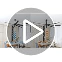 Amazon.com: RIENAZA 84 Inch Industrial Ceiling Fans without Lights ...