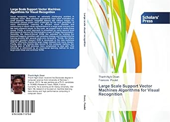 Large Scale Support Vector Machines Algorithms for Visual Recognition ...