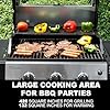 Amazon.com: VANSTON Liquid Propane Gas Grill, Stainless Steel BBQ Grill ...