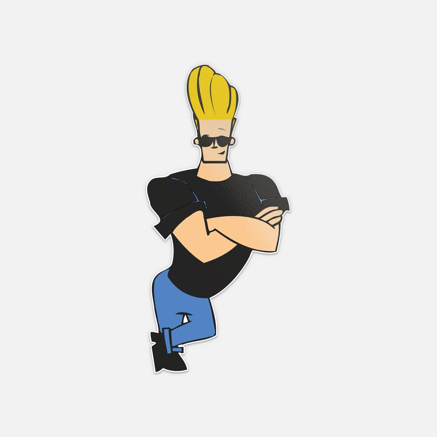 Amazon.com - Johnny Bravo Cool Cartoon Car Bumper Sticker Decal 7'' X 14''