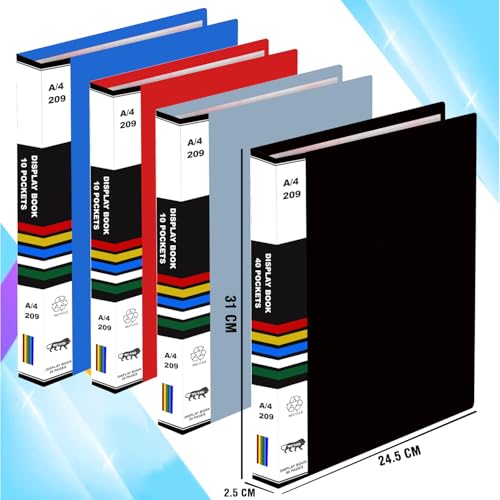 Verena A4 Size Presentation Display Book Folder File Binders with ...
