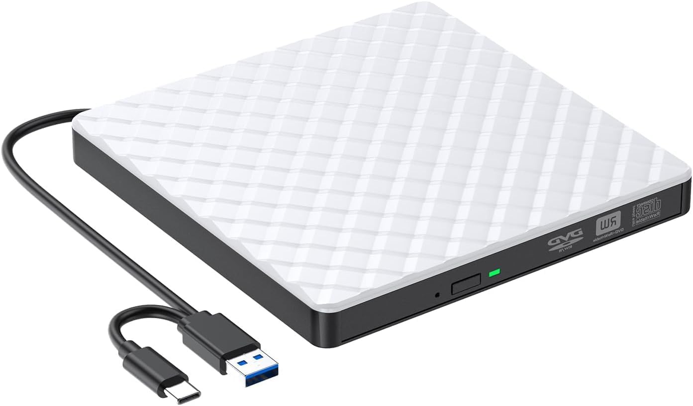 Amazon.co.jp: CD DVDドライブ 外付けDVDドライブ USB-A USB3.0 type-c 両対応 両接続 DVDプレーヤー CDプレーヤー Windows11対応 ...