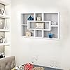 Quieting Wall Mounted Shelf Space Saving Multi-Compartment Display Wall ...