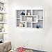 Quieting Wall Mounted Shelf Space Saving Multi-Compartment Display Wall ...