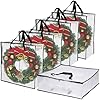 Amazon.com: 5 Pack Clear Christmas Wreath Storage Container, 26" Large ...