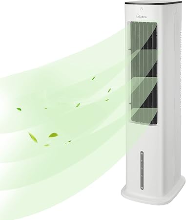 Midea Air Cooler with Water Cooling Mobile Air Conditioning Fan with 5 ...