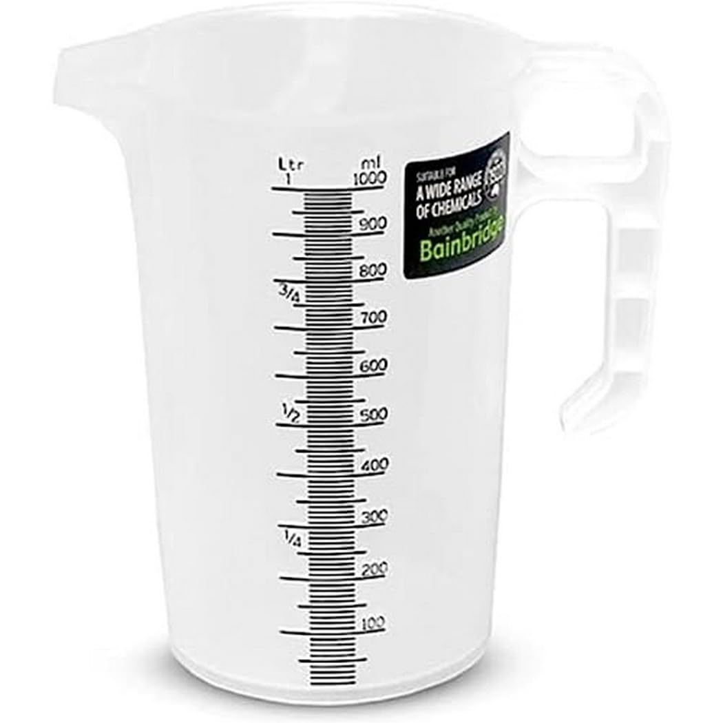 Bainbridge Fluid and Chemical Measuring Jug, 1 Litre Capacity: Kitchen ...