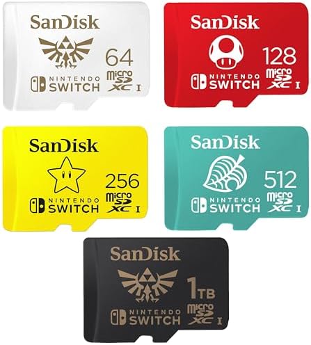 Amazon.com: SanDisk 256GB Nintendo Switch MicroSD Card/Memory Card for ...