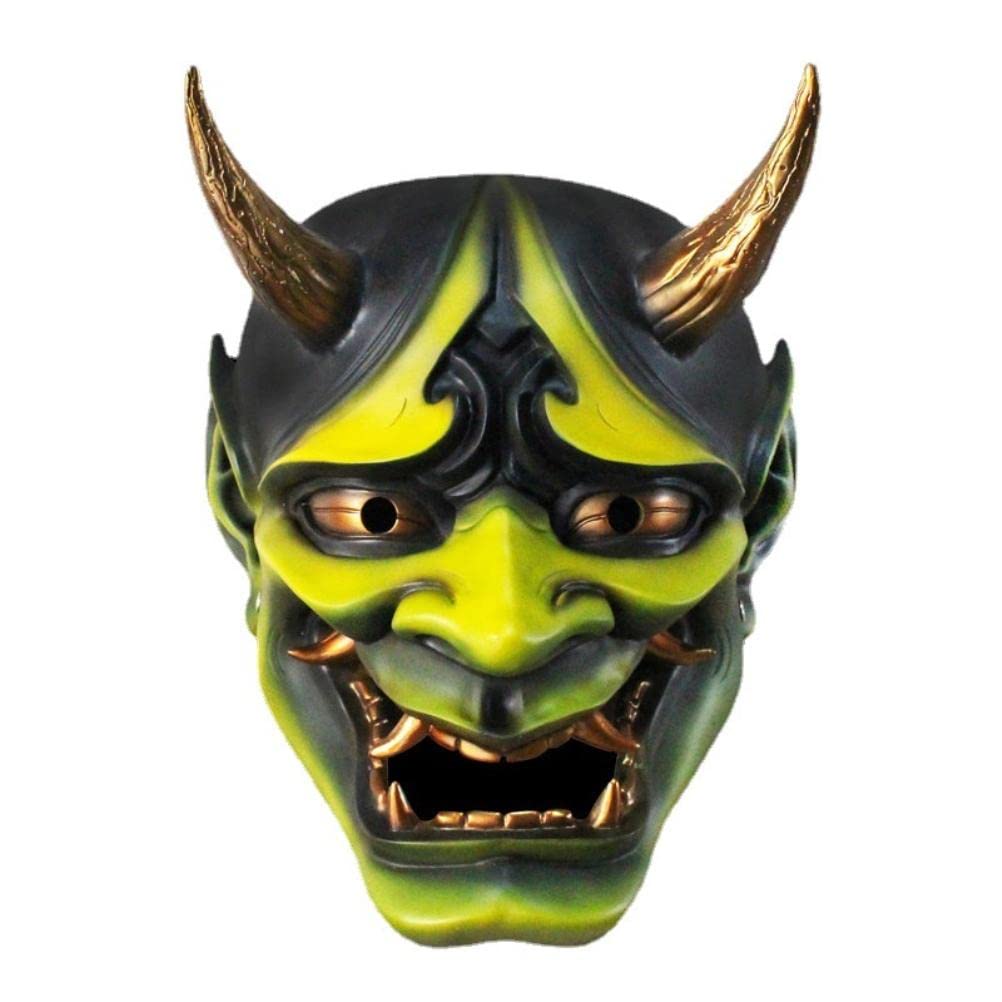 Samurai Oni Mask Japanese Hannya Mask Horror Demon Cosplay Prajna ...