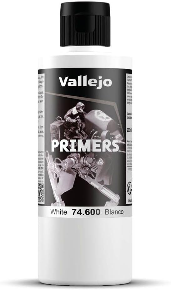 Amazon.com: Vallejo - Surface Primer Color | White Acrylic Primer 200 ...