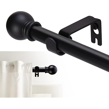 Amazon.com: GXOACKJ Curtain Rods for windows 32-48 inch, 5/8 inch Decorative Curtain Rod Set ...
