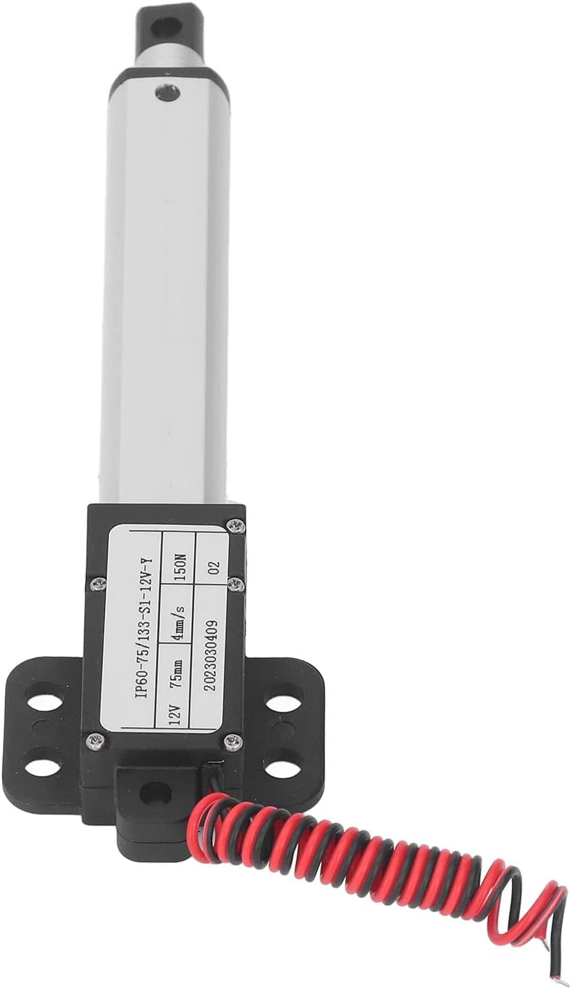 Amazon.com: Electric Micro Linear Actuator Thrust 150N 75Mm 12V Thumb ...