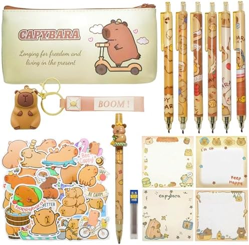 Joylio Capybara Stationery Set – Cute stationery set include capybara ...