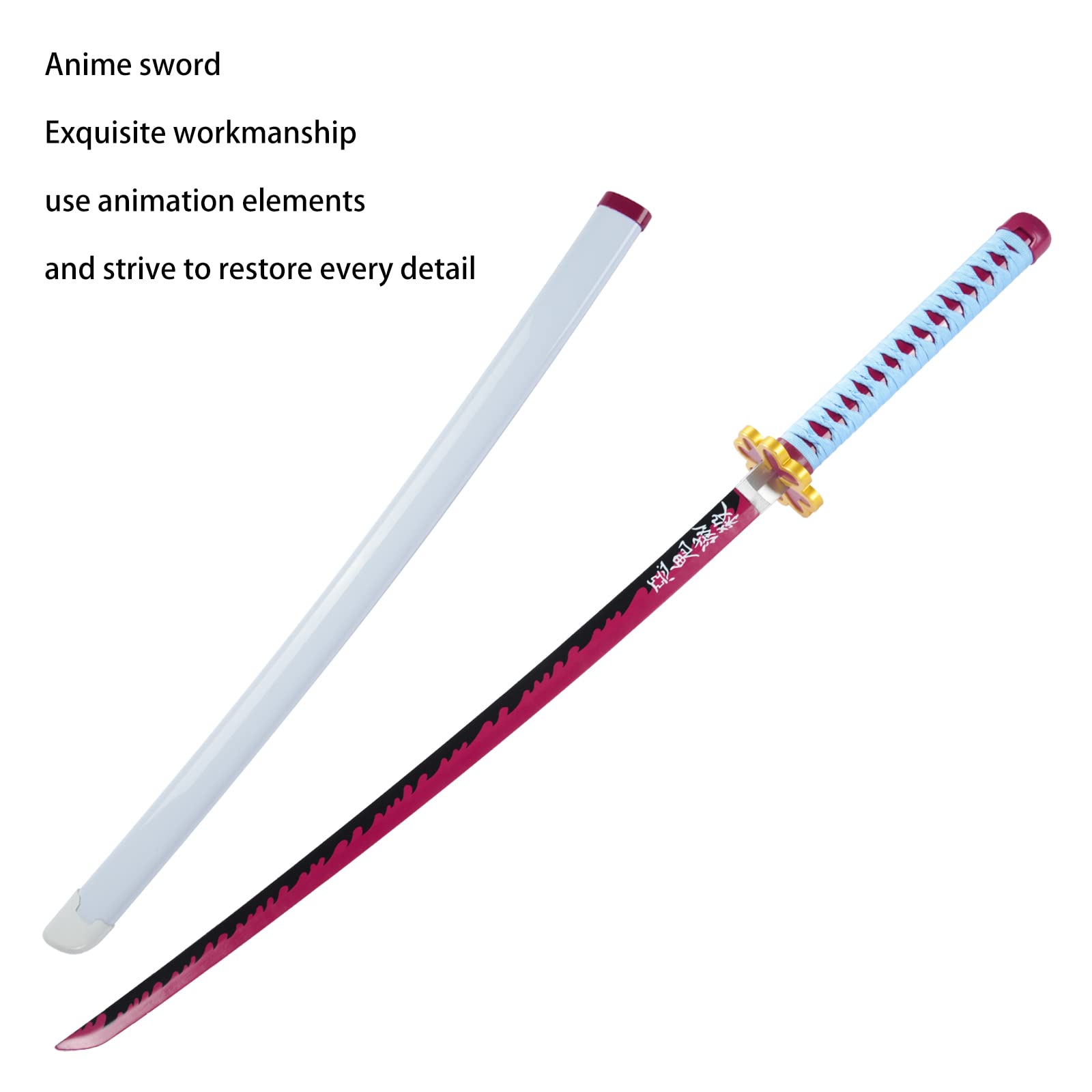 Bamboo Demon Slayer Sword 41inch , Rengoku Sword /Tanjiro Sword ...