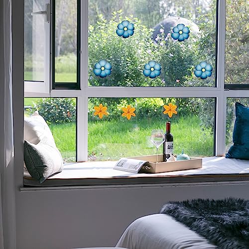 MIVAIUN 40 Pcs Window Fly Traps, Flower Style Window Fly Stickers, Fly ...