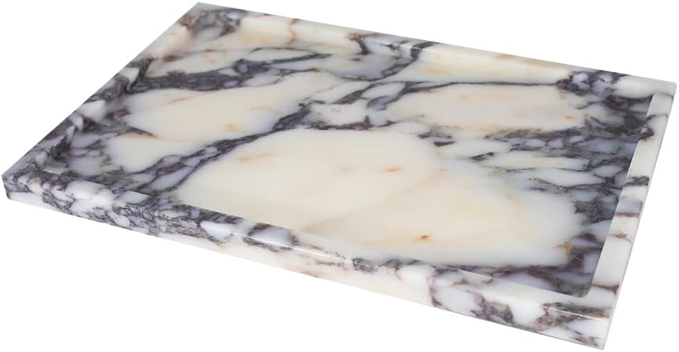 Amazon.com: Artisanal Abode Real Luxurious Natural Marble Vanity Tray ...