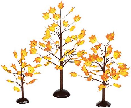 Amazon.com: Department 56 Village Autumn Maple Trees (Set of 3) : Home ...