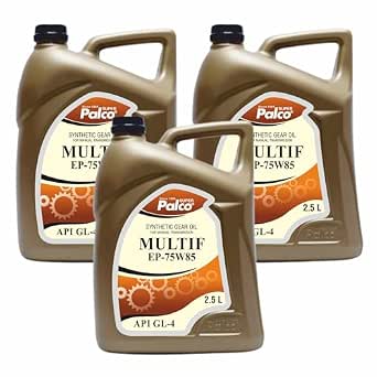 PALCO MULTIF EP-75W85 Synthetic Gear Oil 2.5 Litre (Pack of 3) API GL-4 ...