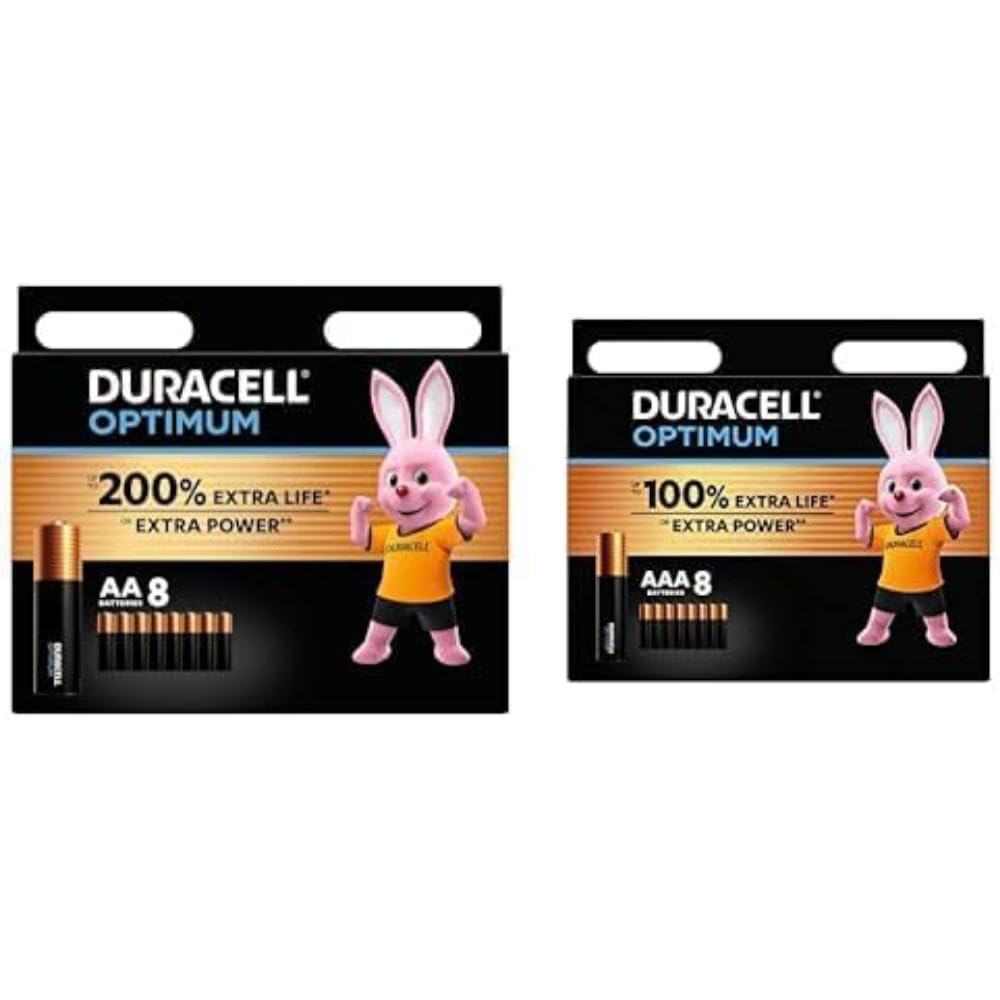 Duracell Optimum AAA Batteries (Combo pack of 16) - Alkaline 1.5V - Up ...