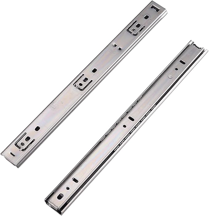 MOCNT 1 Pair (2 Pieces) 350 mm Drawer Runner, 27 mm, Ball Runner, Steel ...