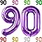 Amazon.com: KatchOn, Big Purple 90 Balloon Number - 40 Inch | Purple ...