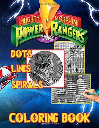 Mighty Morphin Power Rangers Dots Lines Spirals Coloring Book Mighty ...