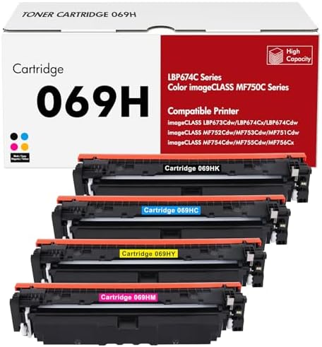 069H 069 Toner Cartridge Set MF753Cdw Compatible Replacement for Canon ...