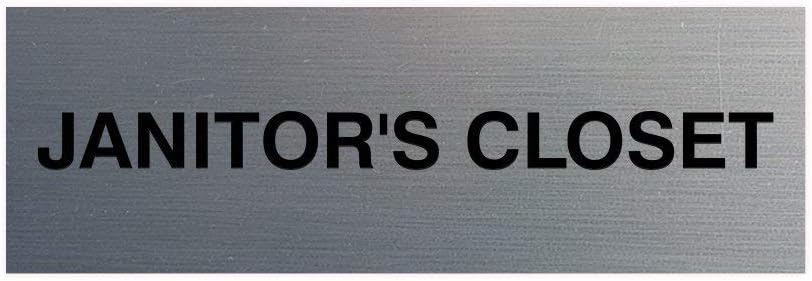 Amazon.com: New Office Sign Plastic Basic Janitor's Closet Door/Wall ...
