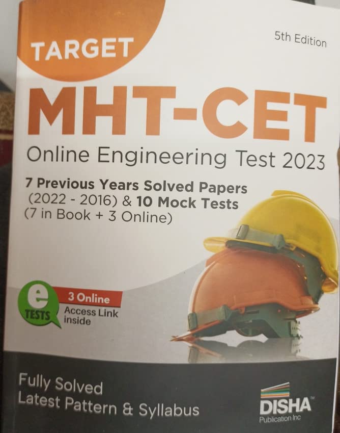 Target Mht-Cet Online Engineering Test 2023 - 7 Previous Year Solved ...