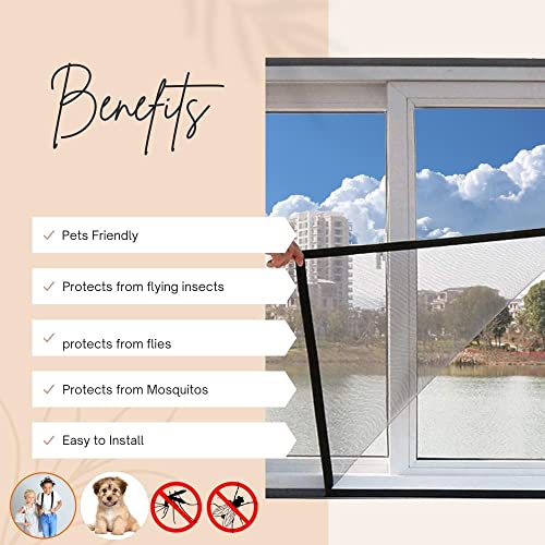Window Nets to Keep Bugs Out – Window Fly Net – Mosquito Net for ...