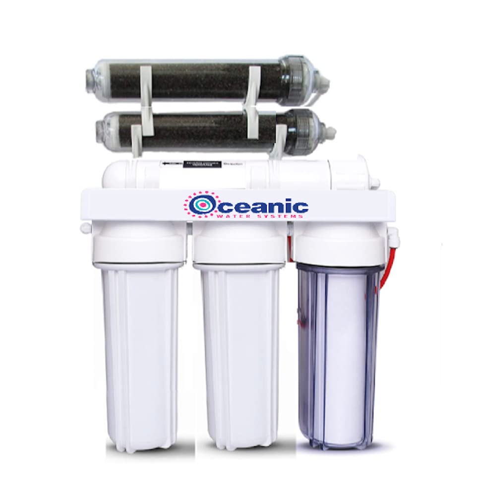 Amazon.com: Oceanic Aquarium Reef Reverse Osmosis RODI Water Filter 6 ...