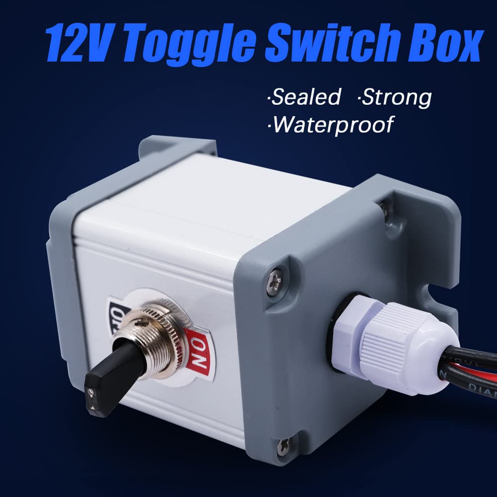 Waterproof Toggle Switch Box Voltage Display 3.1A Double USB Power 8