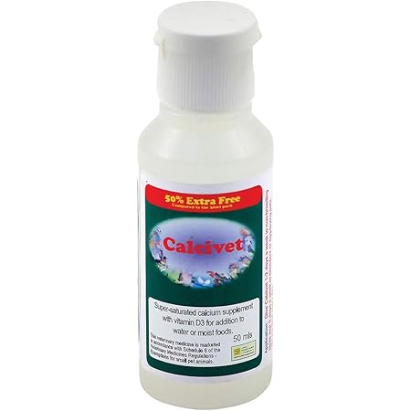 Garden Feathers Calcivet - 50ml - Liquid Calcium & D3 Supplement ...