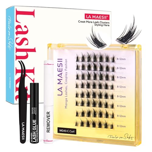Lash Clusters Kit, Manga Clusters Lashes Extension Kit, Anime Lashes ...