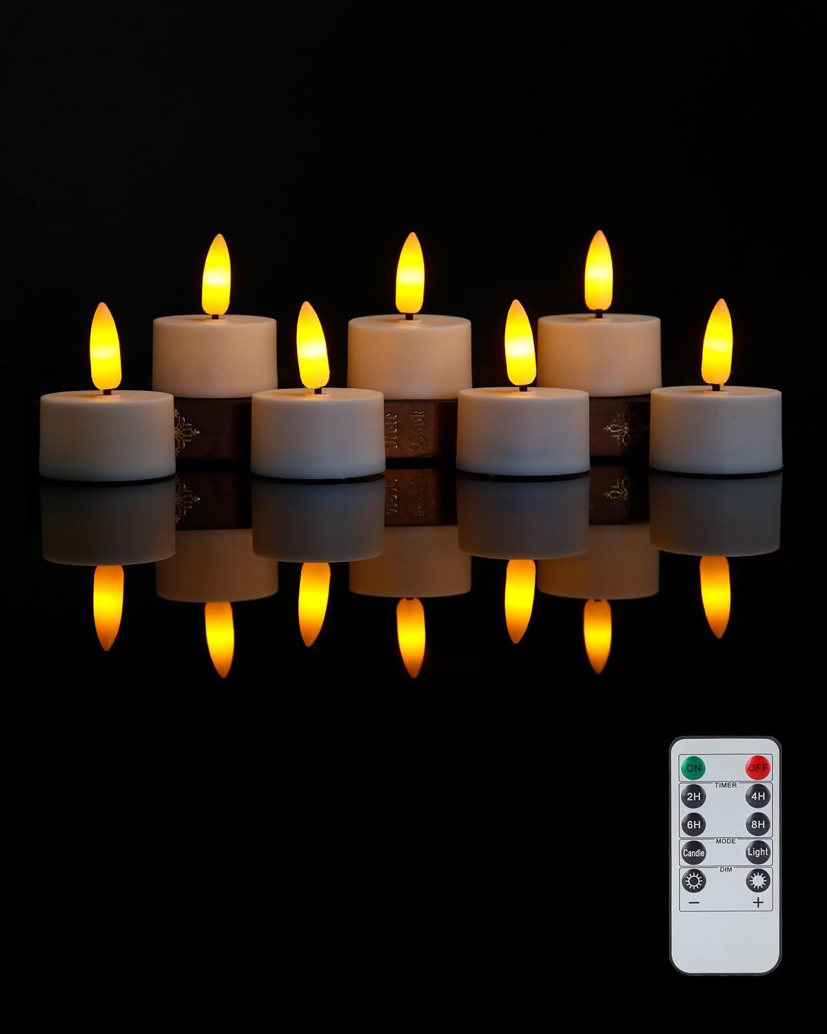 Amazon.com: Gmnee Small Battery Operated Tea Lights Candles, 6 Pack ...