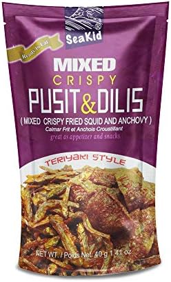 Amazon.com : Seakid Crispy Pusit Teriyaki Style - Fried Squid ...